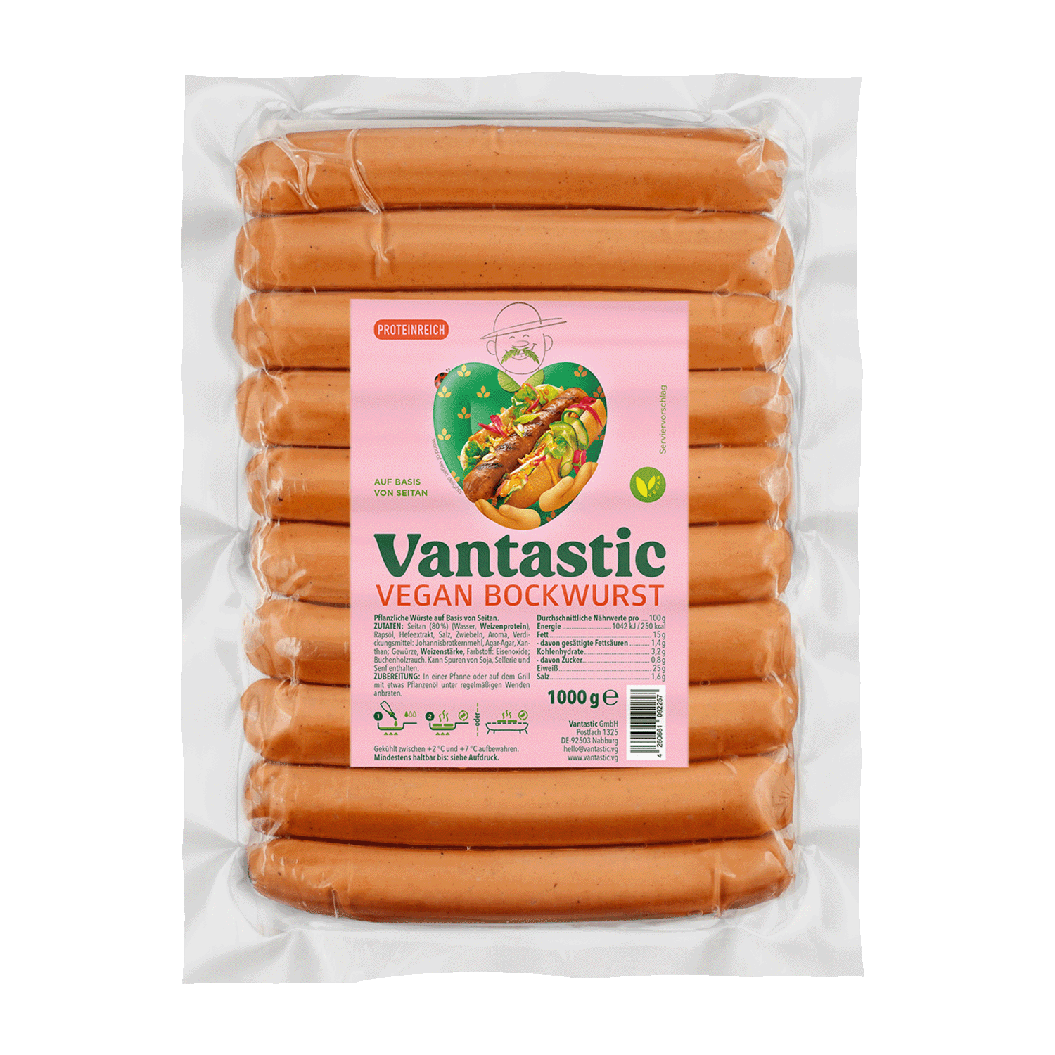 Vantastic Vegan Bockwurst bulk pack